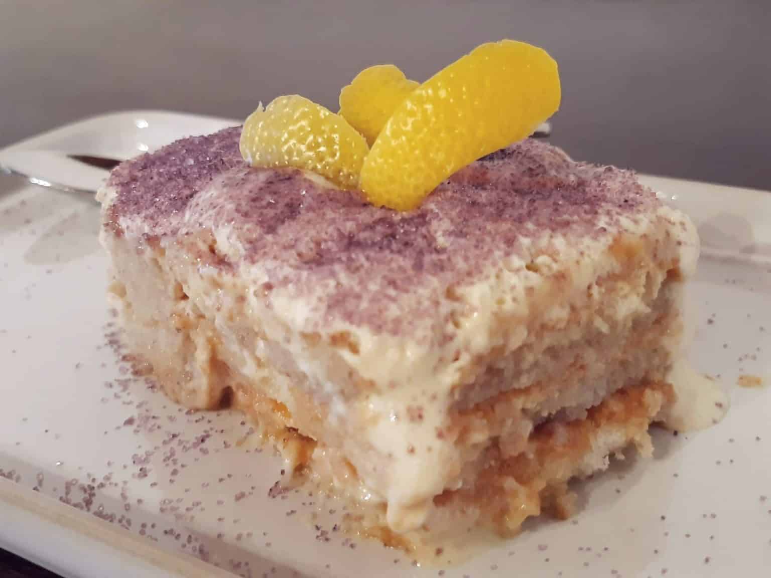 Le roi des desserts: le tiramisu (en version violette)